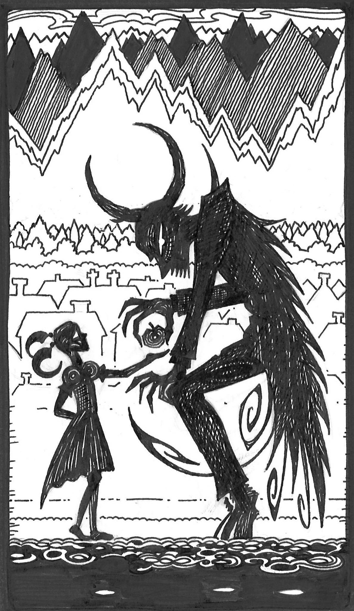 Black and White: book and card illustrations – Philip Downs